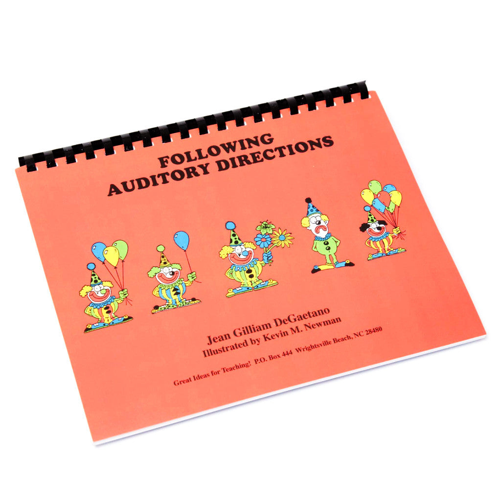 Following Auditory Directions Book | Different Roads