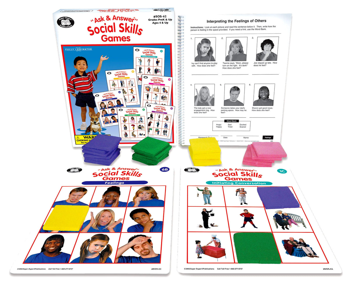 Ask and Answer Games to Teach Social Skills | Different Roads