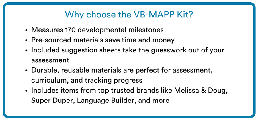 VB-MAPP Assessment Kit with Manual | Different Roads