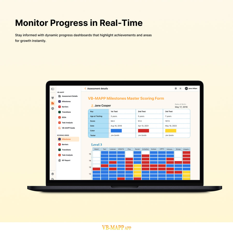 VB-MAPP Online App for iPhone, iPad & Web | Different Roads