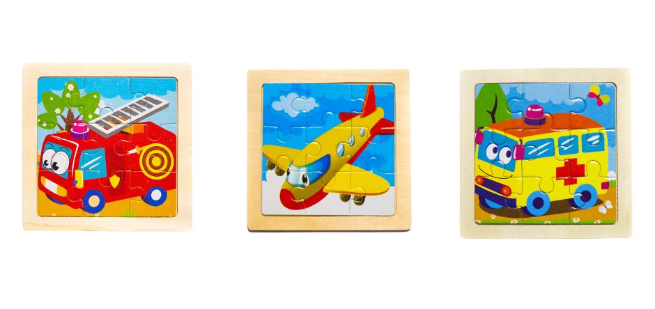 9-Piece Jigsaw Puzzle Bundle | Wooden Jigsaw Puzzles for Kids