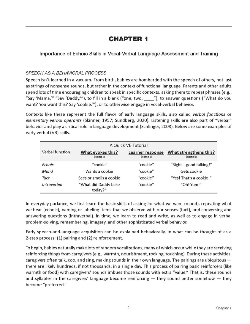 EESAPP: Early Echoic Skills Assessment and Program Planner – Set (2nd ...