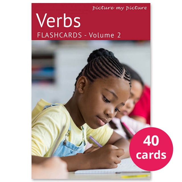 Verbs Flash Cards Volume 2: 40 Action Photo Language Cards – Different ...