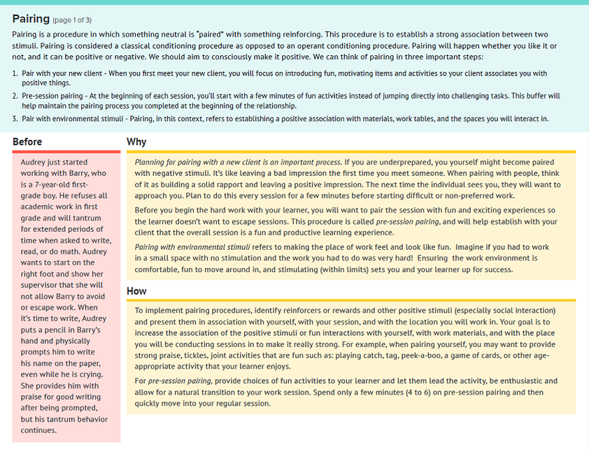 Practical ABA: Pairing and Reinforcement Strategies: Digital Download