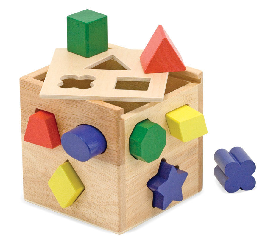 Shape Sorter Cube | Wooden Sorting Cube | Different Roads